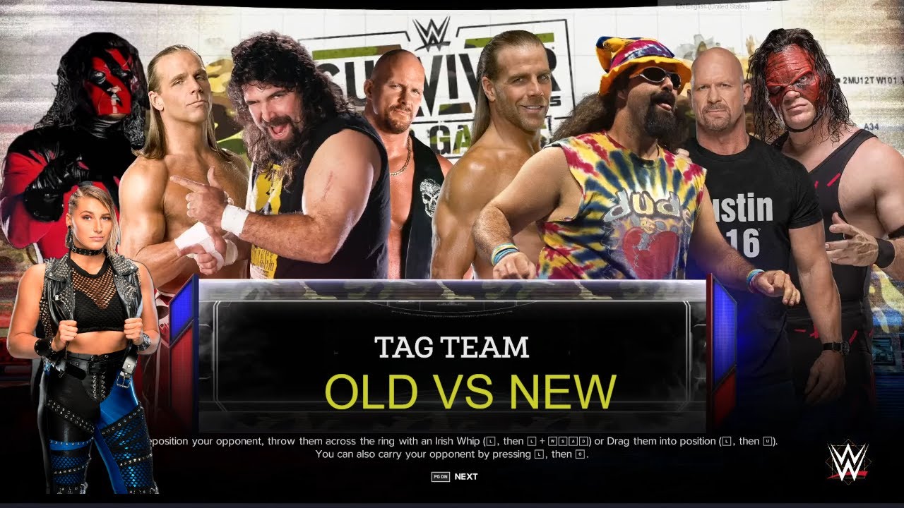 WWE 2L24- MONSTER KANE AND HIS TEAM FIGHT WITH HIMSELF IN TAG TEAM ...