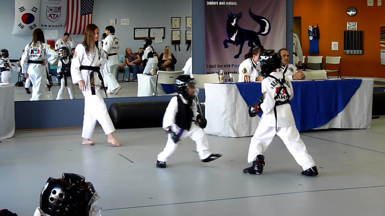 ATA - Sparring - High Purple Belt Test - Nampa ATA Taekwondo Martial ...