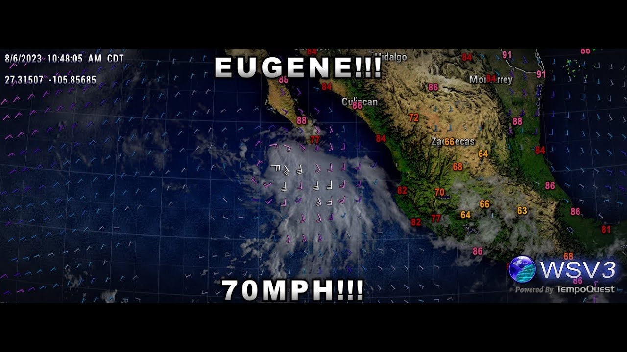 (Sunday) Tropical Storm Eugene! - YouTube