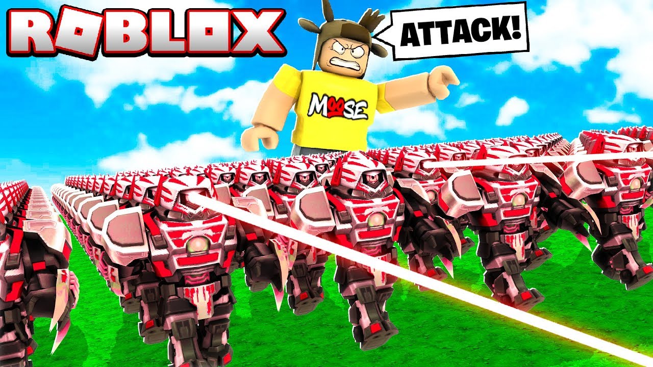 I BUILT AN EVIL ROBOT ARMY in ROBLOX! - YouTube
