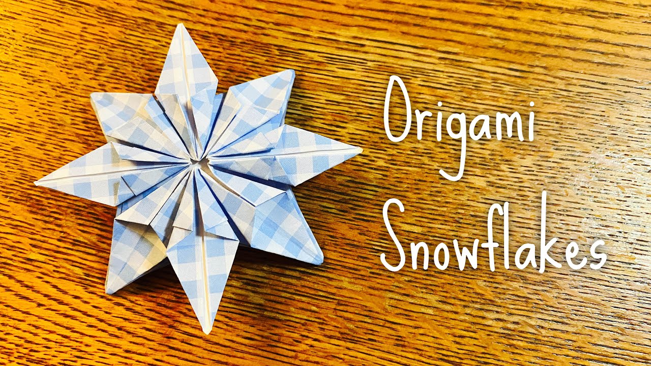 How to make an ORIGAMI Snowflakes | Paper Snowflakes - YouTube