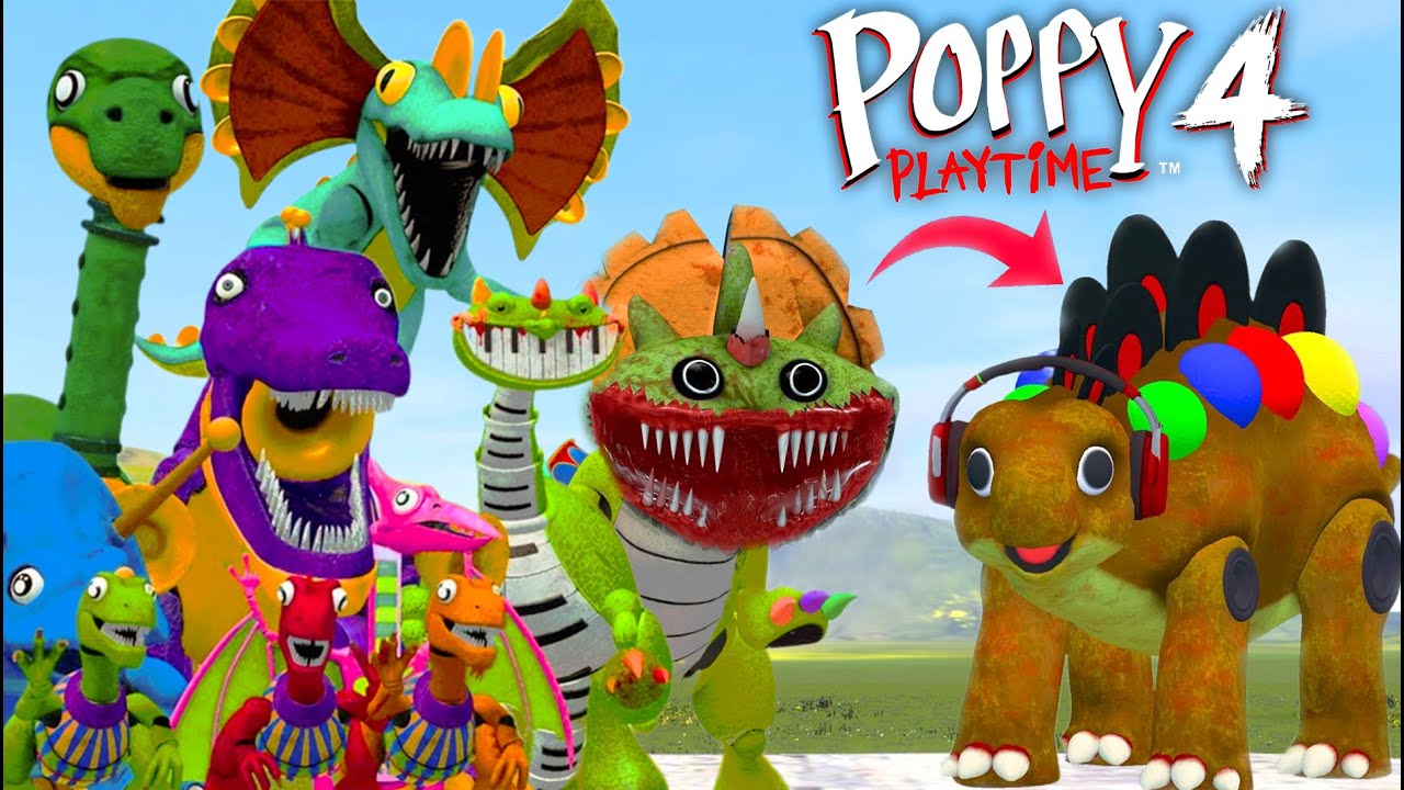 I FOUND NEW DISCOSAURUS FROM DINO TOY PIANOSAURUS FAMILY POPPY PLAYTIME ...