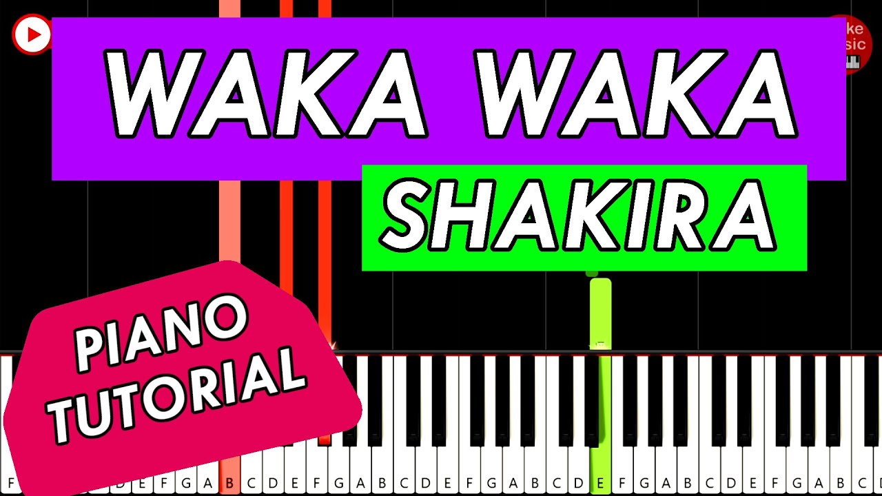 Shakira - WAKA WAKA 🎹 Piano Tutorial - YouTube