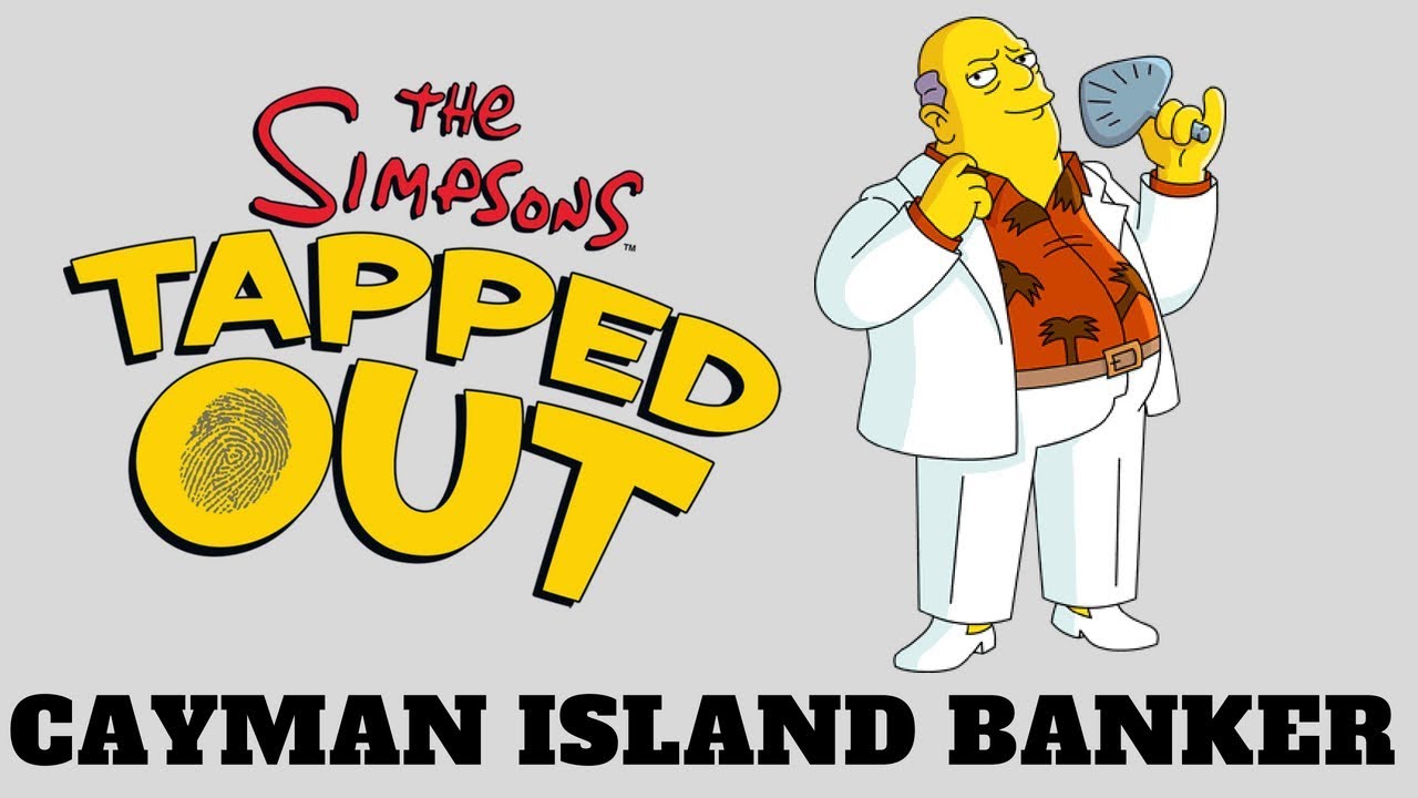 The Simpsons Tapped Out Premium Gameplay - Cayman Island Banker - YouTube