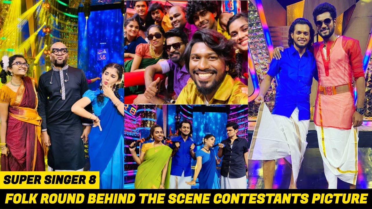 Super Singer 8 Folk Round Behind the Scene Contestant Pictures|Sam ...