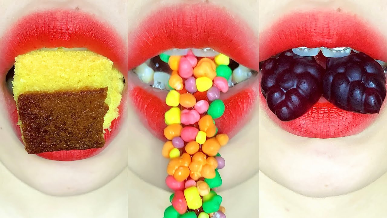 asmr CASTELLA DROP CANDY GREPE GUMMY APPLE COKE LEMON LAMUNE MNM ...