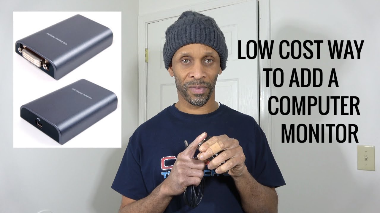 Quick And Easy Way To Add A Computer Monitor - YouTube