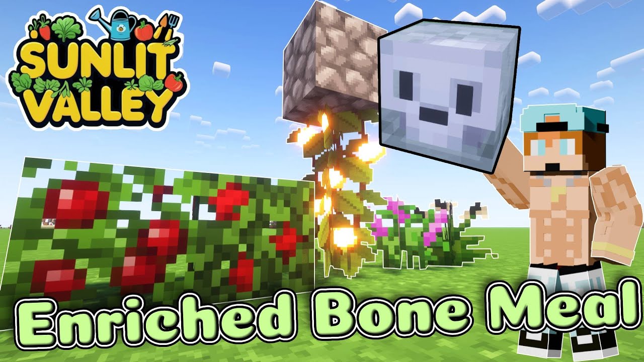 What to do with Enriched Bone Meal in Sunlit Valley Minecraft - YouTube