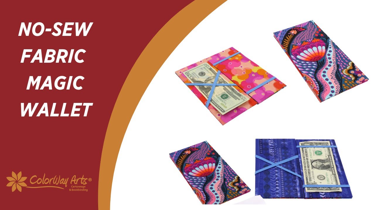 Making a NO-SEW Fabric Magic Wallet - YouTube