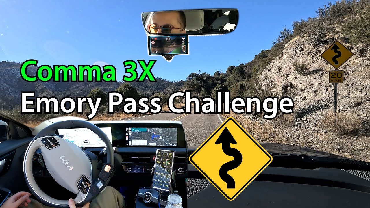 Comma 3X with SunnyPilot - Emory Pass Challenge! - YouTube