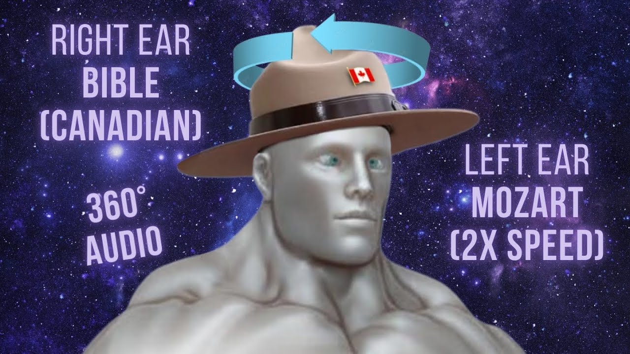 360 sound Right ear Canadian bible Left ear Mozart 2x speed - YouTube