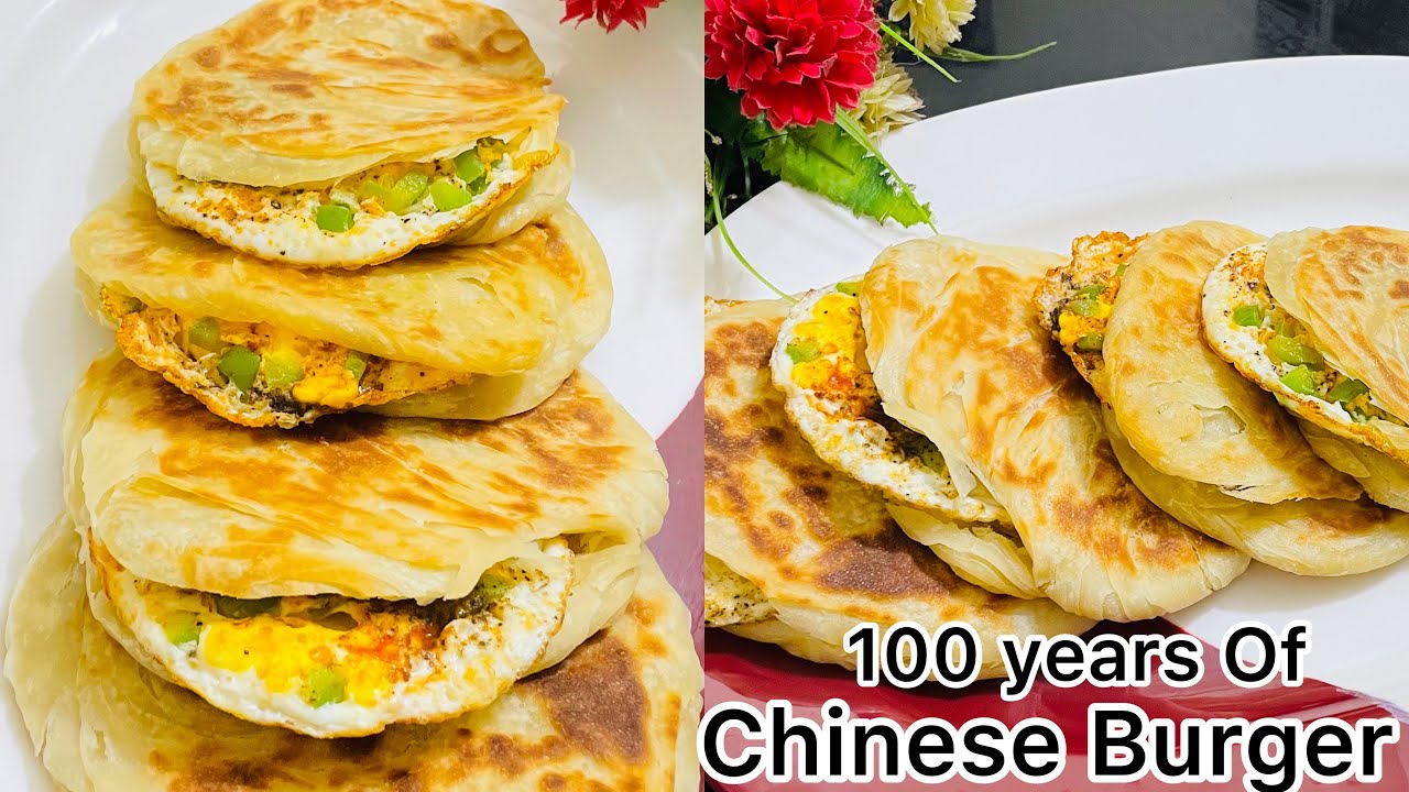 Chinese Street Food | Chinese Burger & Fried Eggs - YouTube