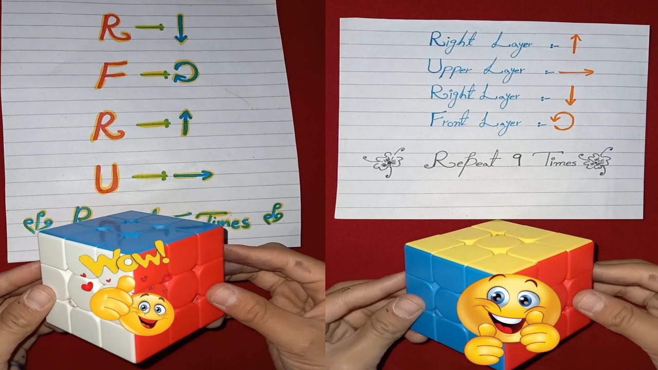 How to solve 3x3 rubik's cube || Learn 3x3 rubik's cube || Tutorial ...