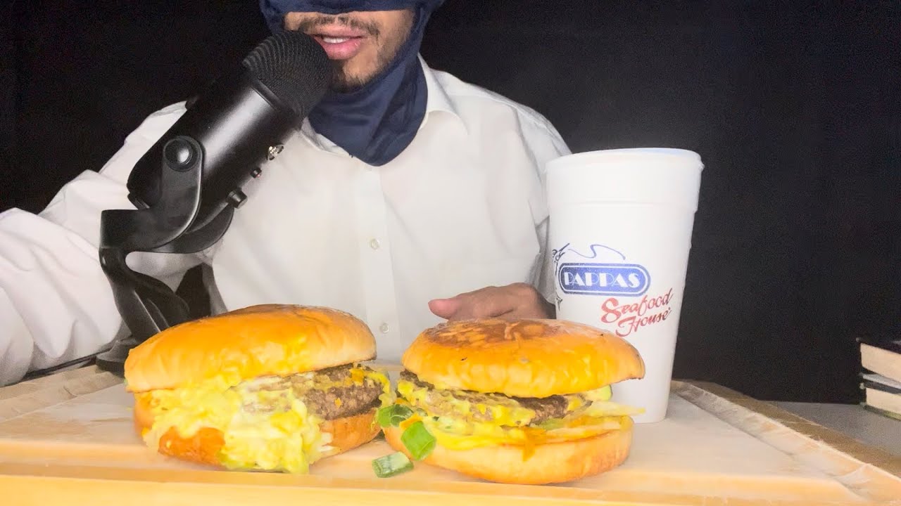 2 BURGERS 🍔 ASMR EATING SOUNDS - YouTube