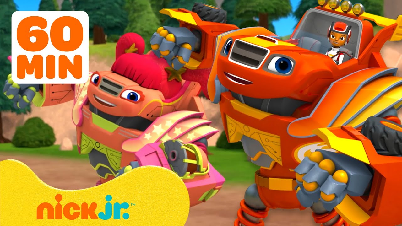 60 MINUTES of Blaze's Best FAMILY Races & Adventures! ️ | Blaze and the ...