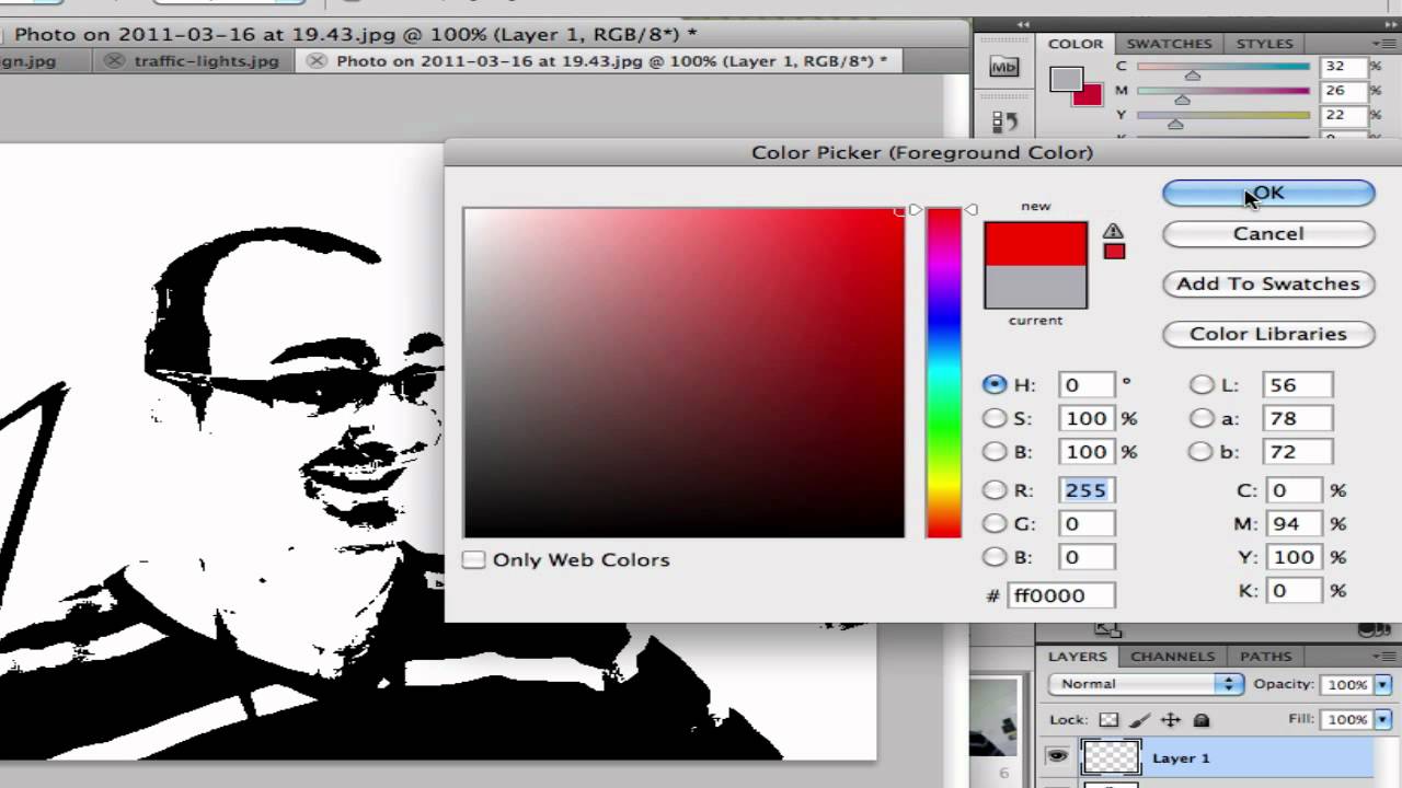 Photoshop - How to create a threshold image in Photoshop CS5 - YouTube