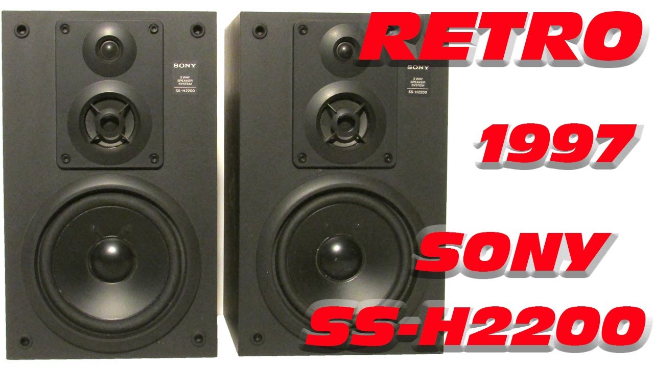Sony SPEAKERS SS-H220 Pair Of 3 Way BOOKSHELF SPEAKER 90 WATTS EACH ...