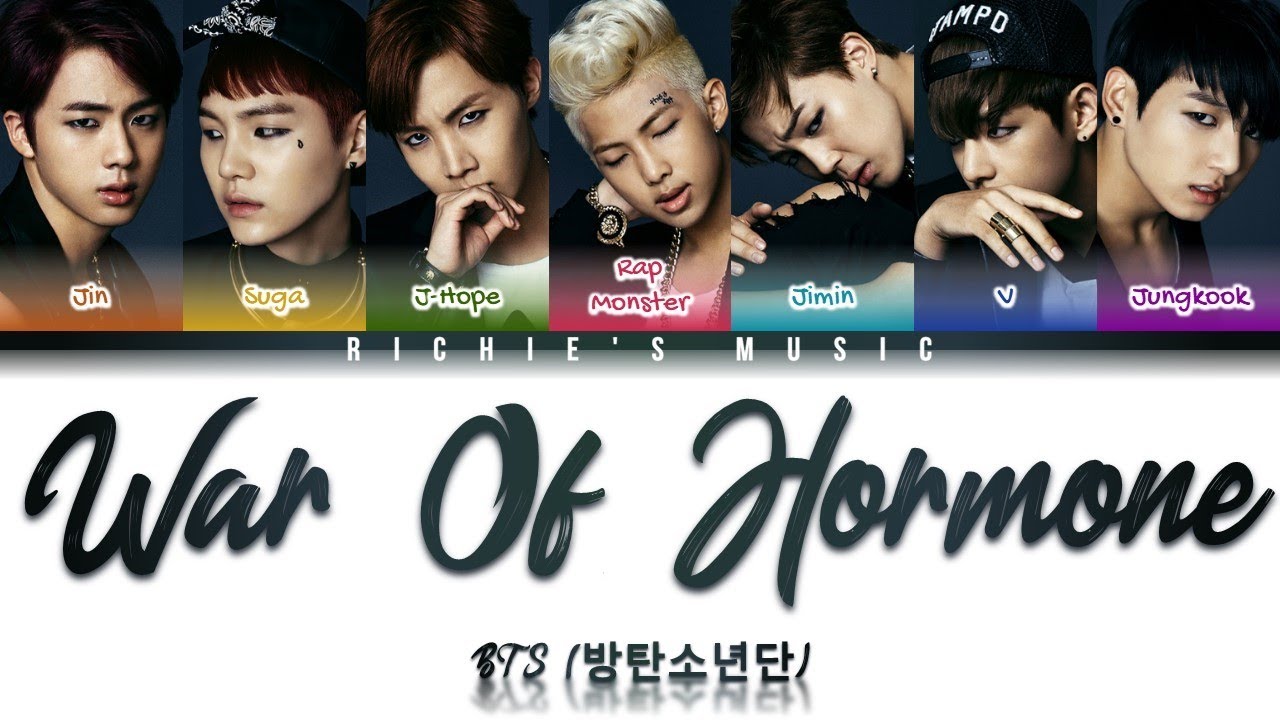 BTS (방탄소년단) - War Of Hormone (호르몬전쟁) [Color Coded Lyrics Han|Rom|Eng ...