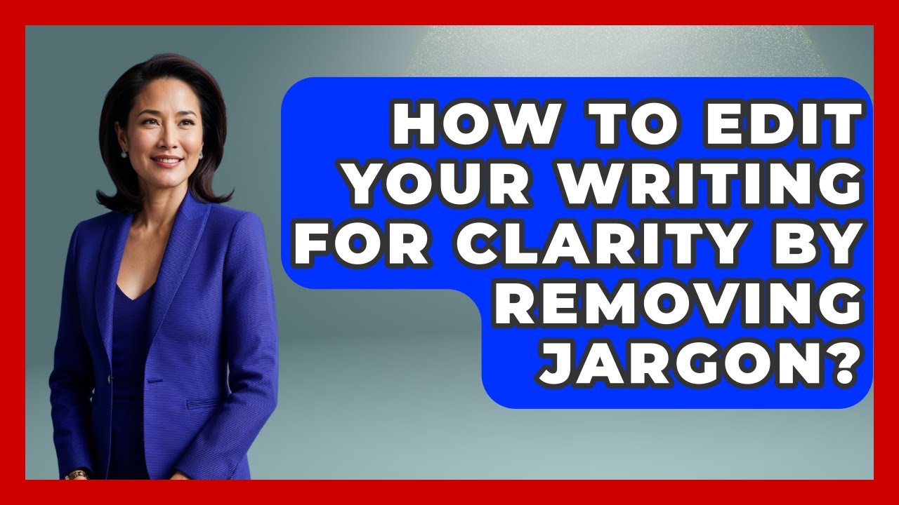How To Edit Your Writing For Clarity By Removing Jargon? - The ...
