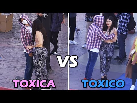 PAREJA TÓXICA EN PÚBLICO // Experimentó Social - Kim Muñoz