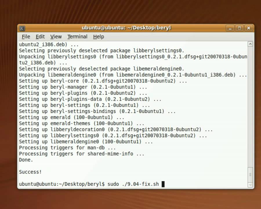 Compiz and Beryl on Ubuntu 9.04 UPDATED - YouTube