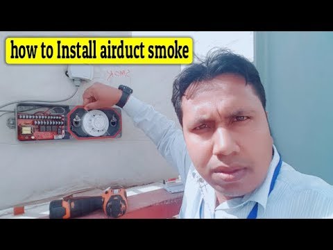 how to Installation air duct smoke detector? - YouTube