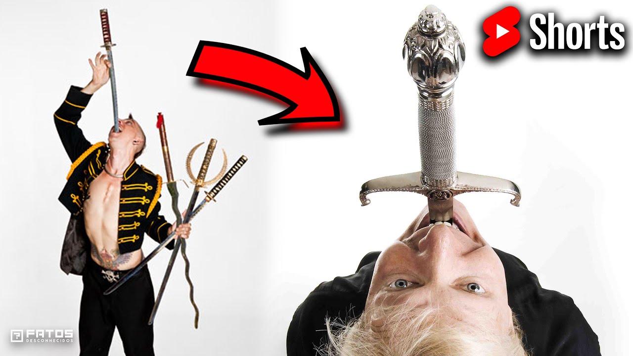Como funciona o truque de engolir espadas? #Shorts - YouTube