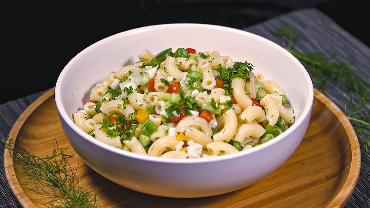 Healthy Vegetable CONFETTI MACARONI SALAD | Recipes.net - YouTube