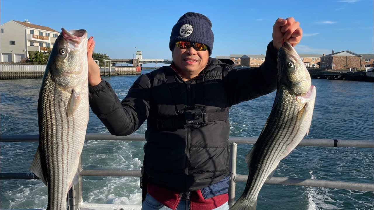 EPIC DAY OF STRIPE BASS FISHING ONBOARD THE MISS BELMAR PRINCESS NEW ...