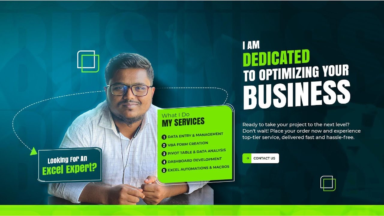 Fiverr Excel Expert gig Video - YouTube