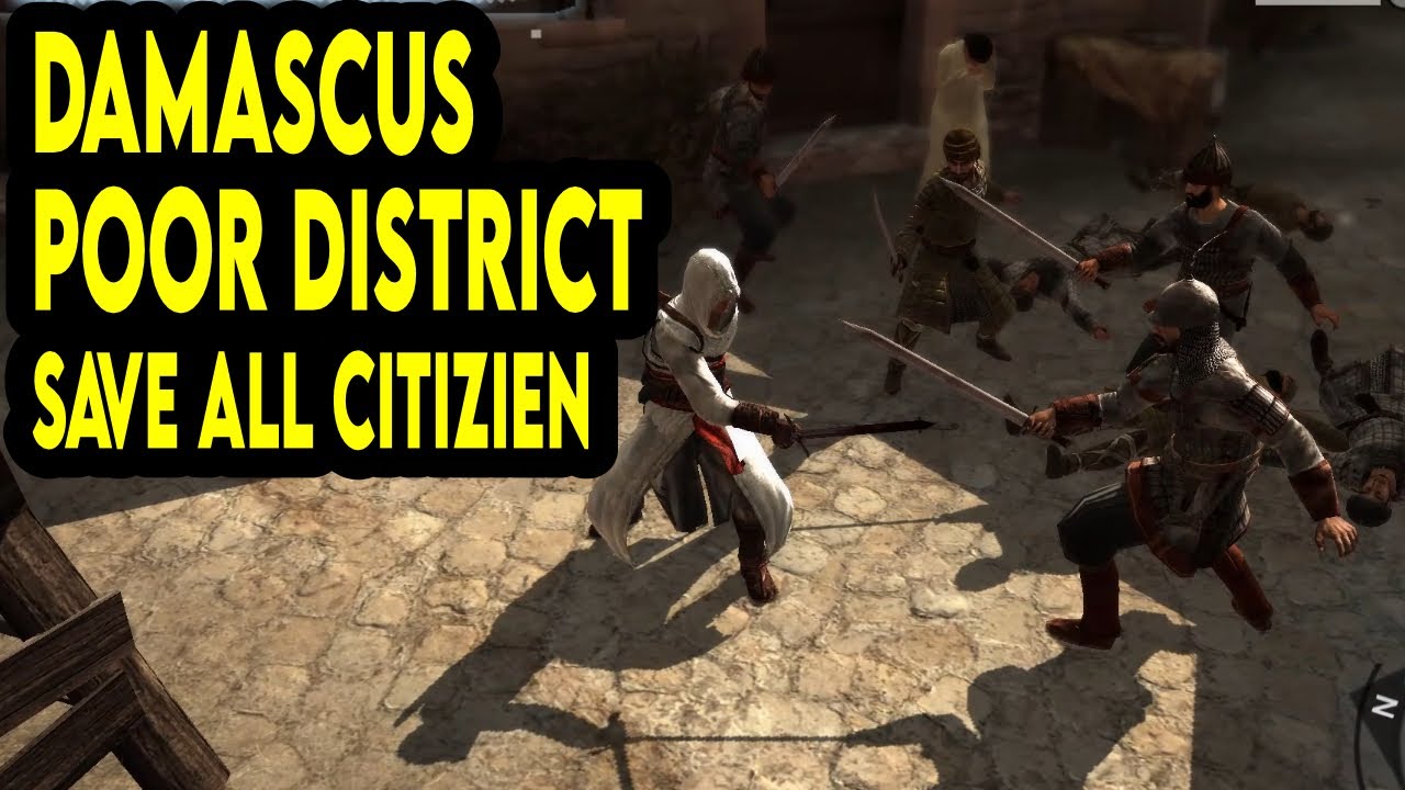 Assassins Creed 1 Walkthrough | Damascus Middle District | Save all ...
