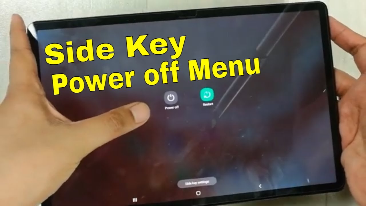 Samsung Galaxy Tab S8 plus - How to Make Side Key (Bixby) Bring up ...