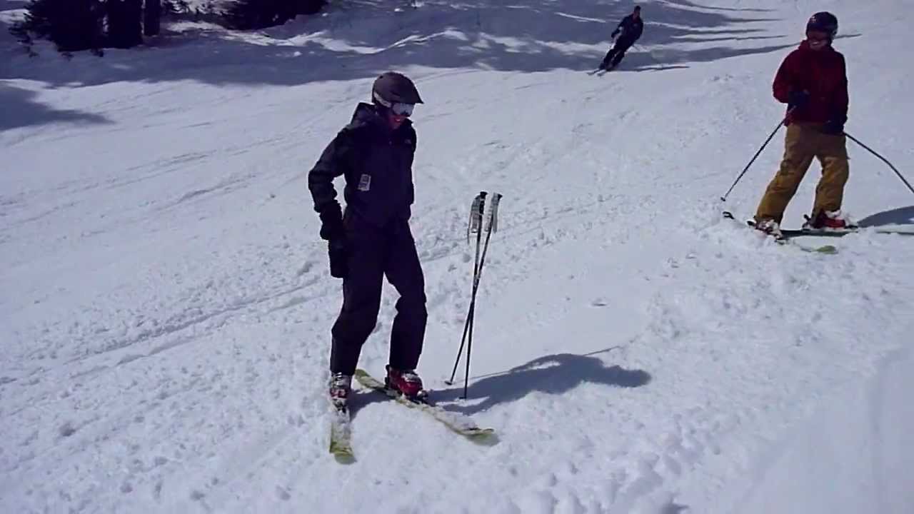 Skiing Ground Backflip - YouTube