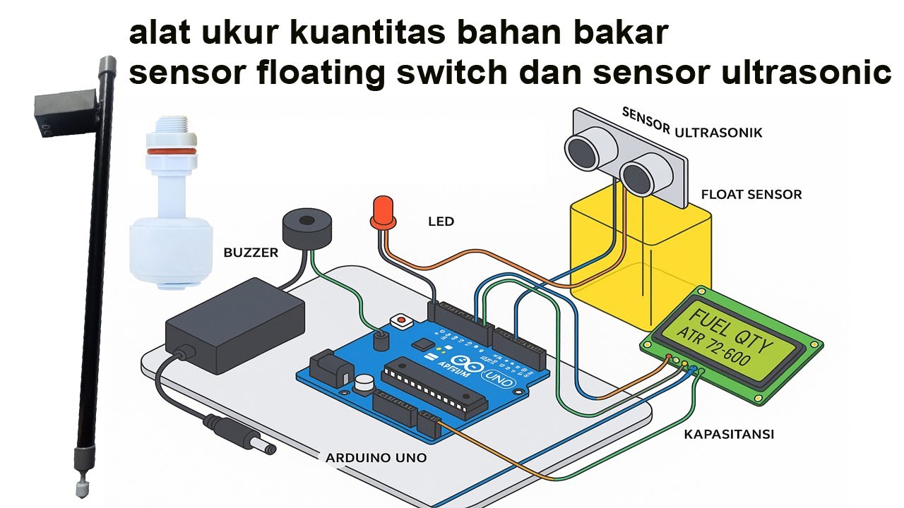 membuat alat ukur kuantitas bahan bakar menggunakan sensor floating ...