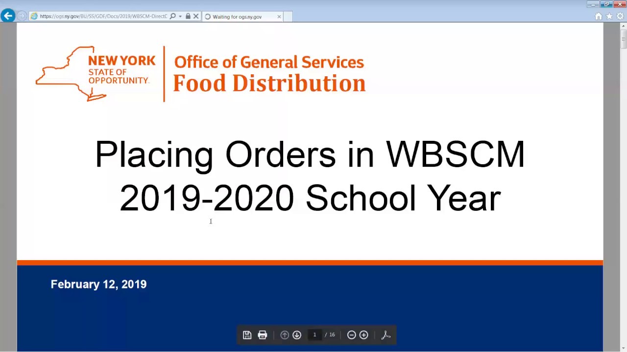 Brown Box Ordering of USDA Commodities for 2019-20 School Year - YouTube
