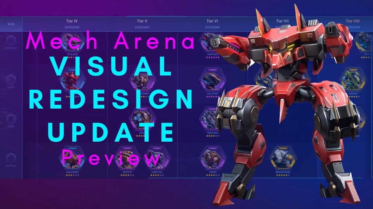 Mech Arena Visual Redesign Update Preview | Mech Arena Robot Showdown ...