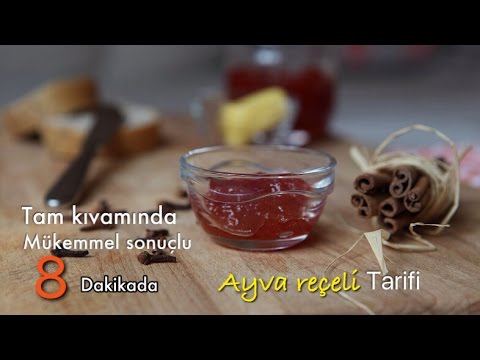Mükemmel sonuç harika tat /8 DAKİKADA AYVA REÇELİ - reçel tarifleri / Figen Ararat