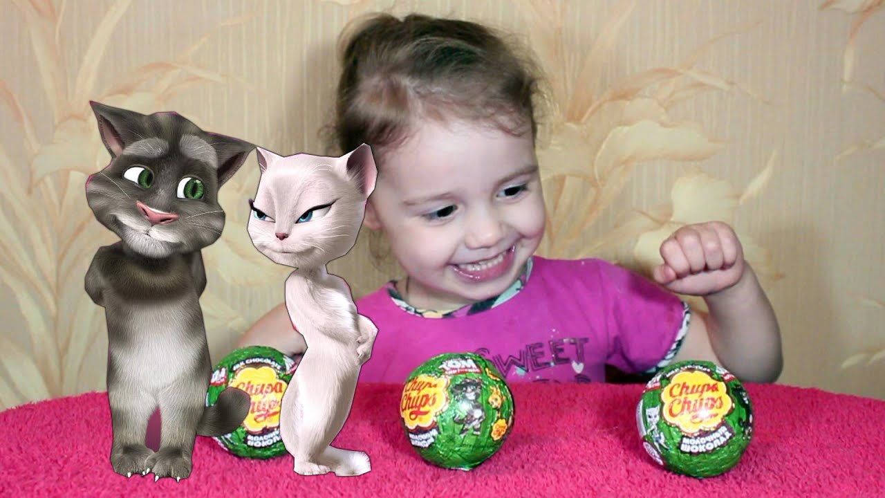 Распечатывает сюрпризы чупа чупс с котом Томом Prints the surprises ...