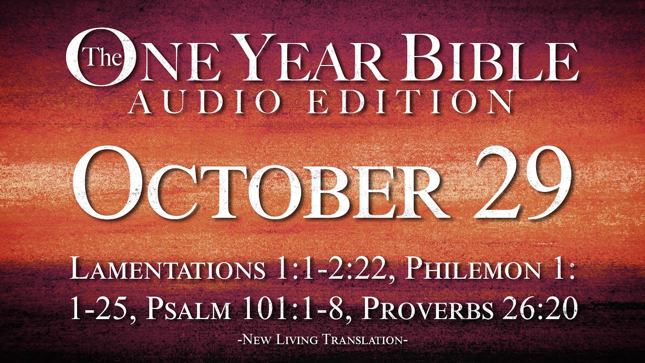 October 29 - One Year Bible Audio Edition - YouTube