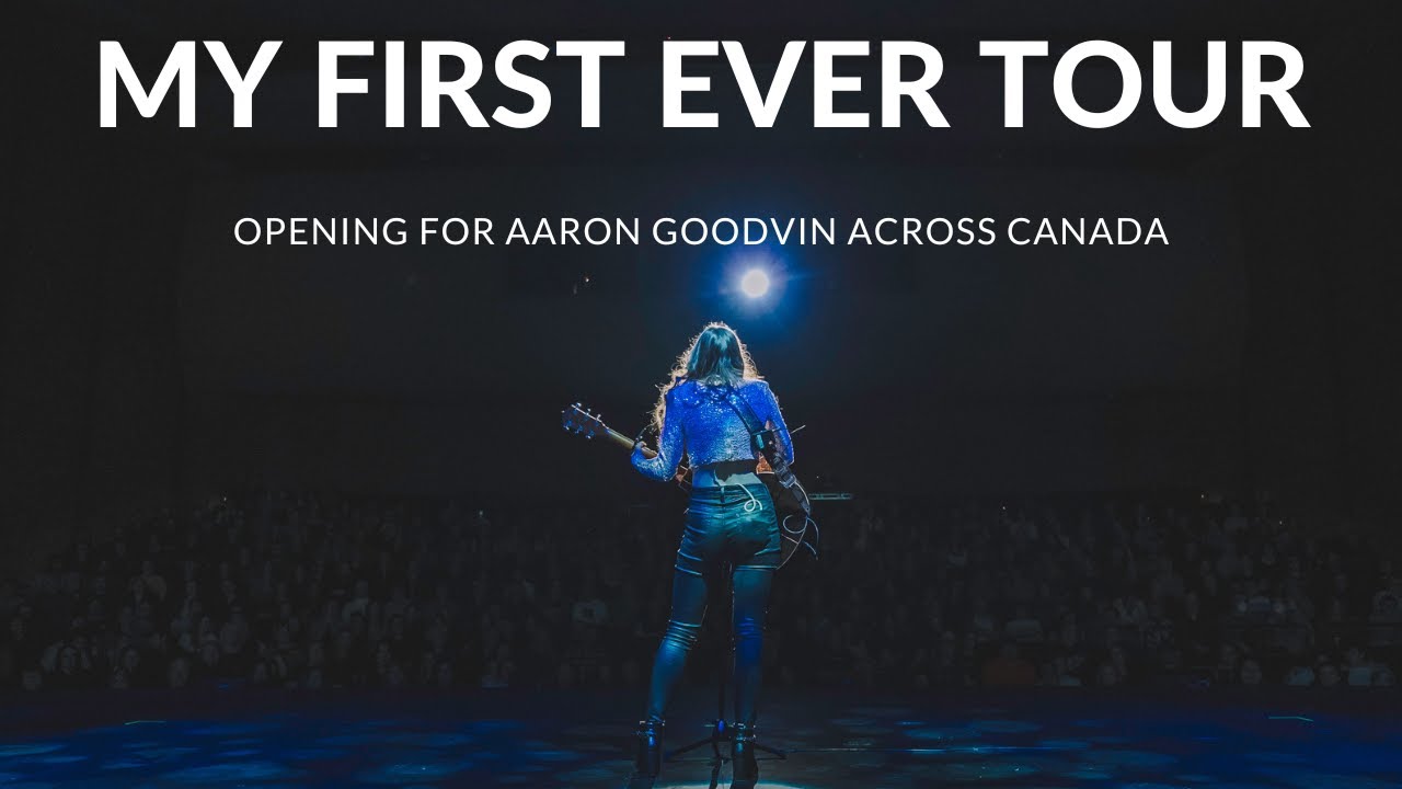 my first ever tour opening for Aaron Goodvin! (VLOG) - YouTube