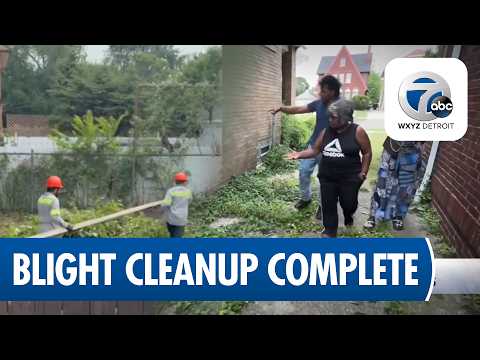 Detroit neighborhood sees rapid cleanup after residents' complaints