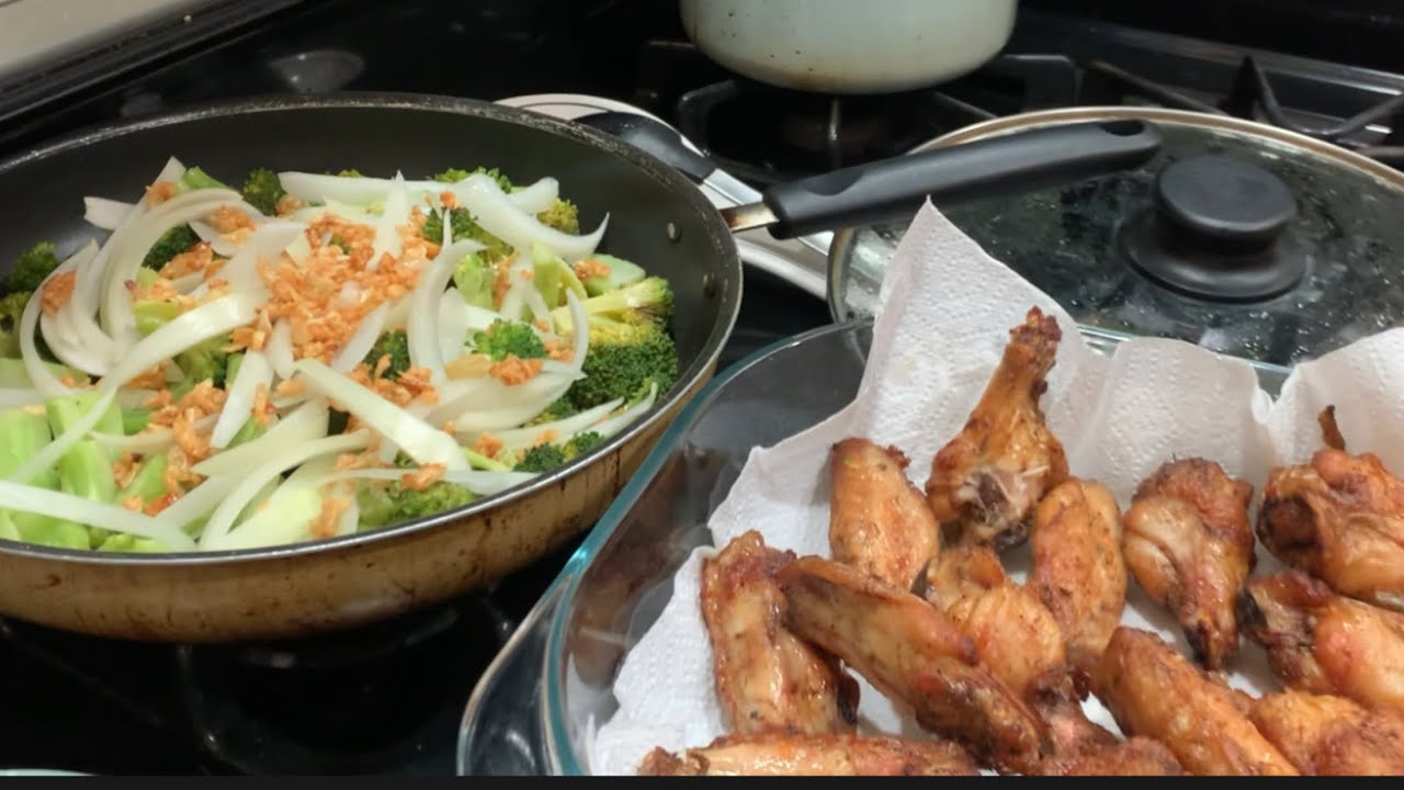 Arlene at Home in LA My Version of Fried Chicken & Sautéed Broccoli ...