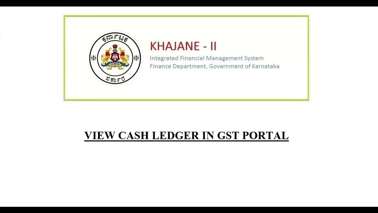 How To View Cash Ledger In GST Common Portal YouTube how-to-view-cash-ledger-in-gst-common-portal-youtube