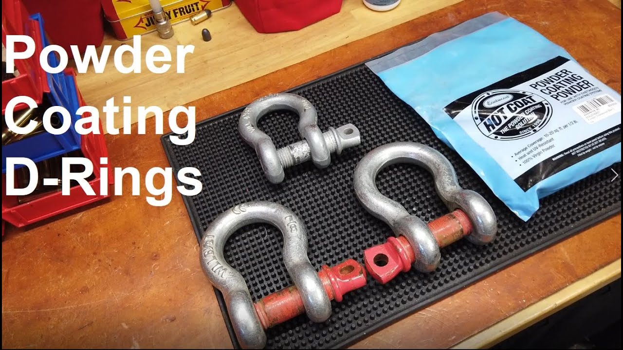 Powder Coating Project - Giving a New Look to Old D-Rings: Part 1 - YouTube
