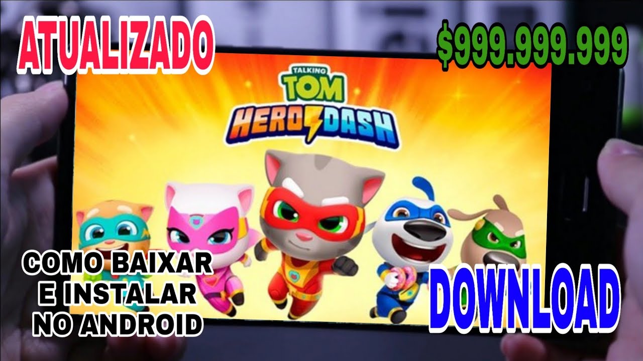 Download Talking Tom Hero Dash Dinheiro Infinito + Diamantes Atualizado ...