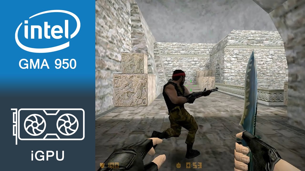 Counter-Strike 1.6 Gameplay Intel GMA 950 - YouTube