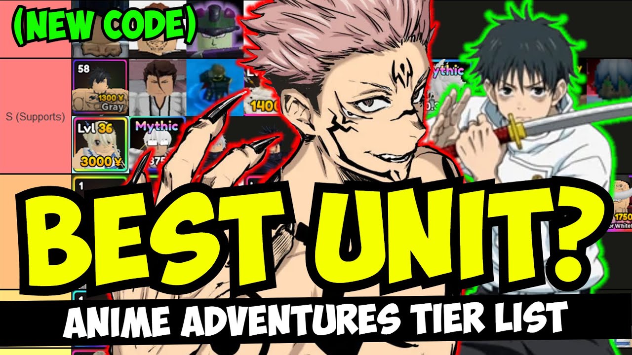 [NEW CODE] Best Unit in Anime Adventures? ALL UNITS TIER LIST! Update 6 ...