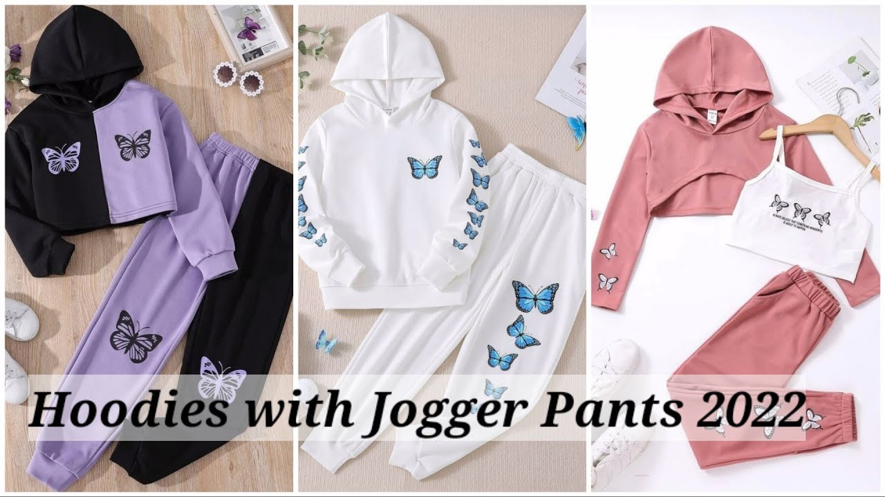 Beautiful Hoodies and Jogger Pants 2023 Girls | Latest Hoodies and ...