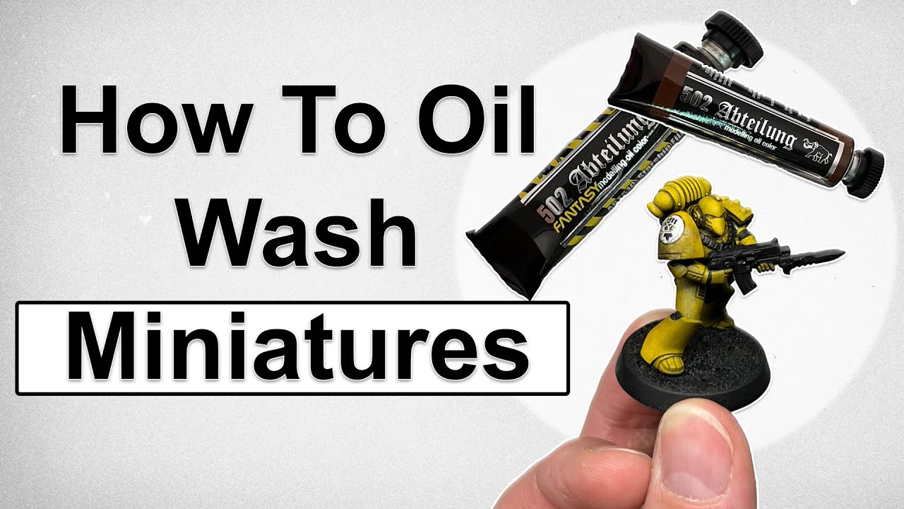 How to OIL WASH a miniature! - YouTube