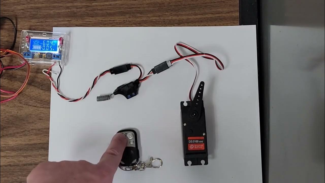 Push Button Servo Mover. Momentary and Return - YouTube